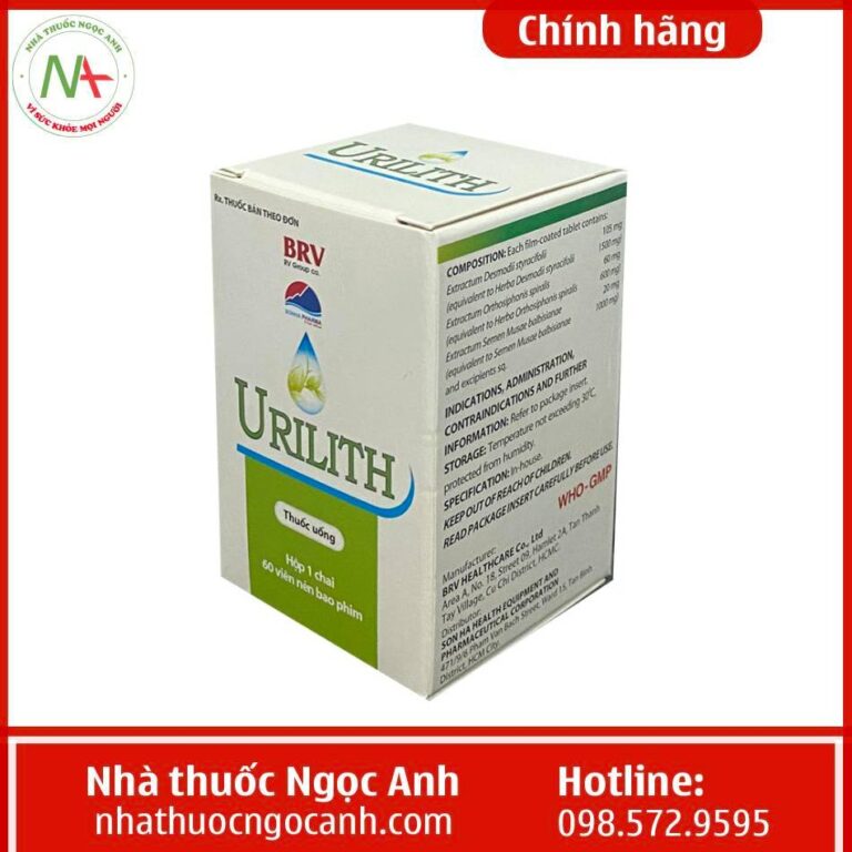 [CHÍNH HÃNG] Thuốc Urilith hộp 60 viên: Công dụng, Giá bán