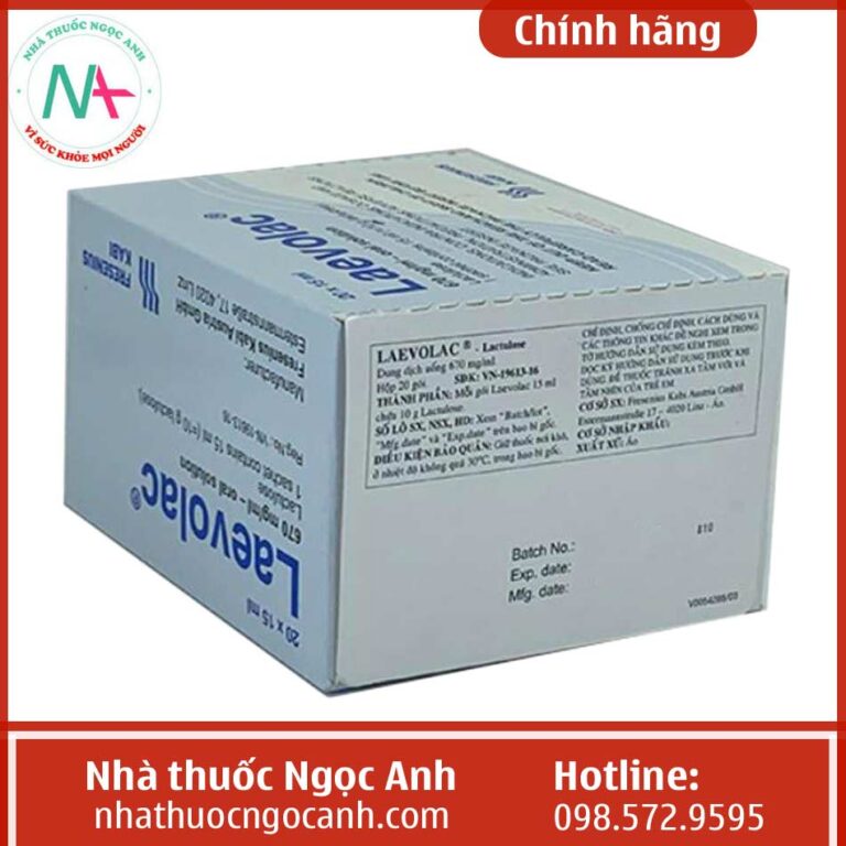 Thuốc Laevolac 670mg/ml có tác dụng gì, giá bao nhiêu, mua ở đâu