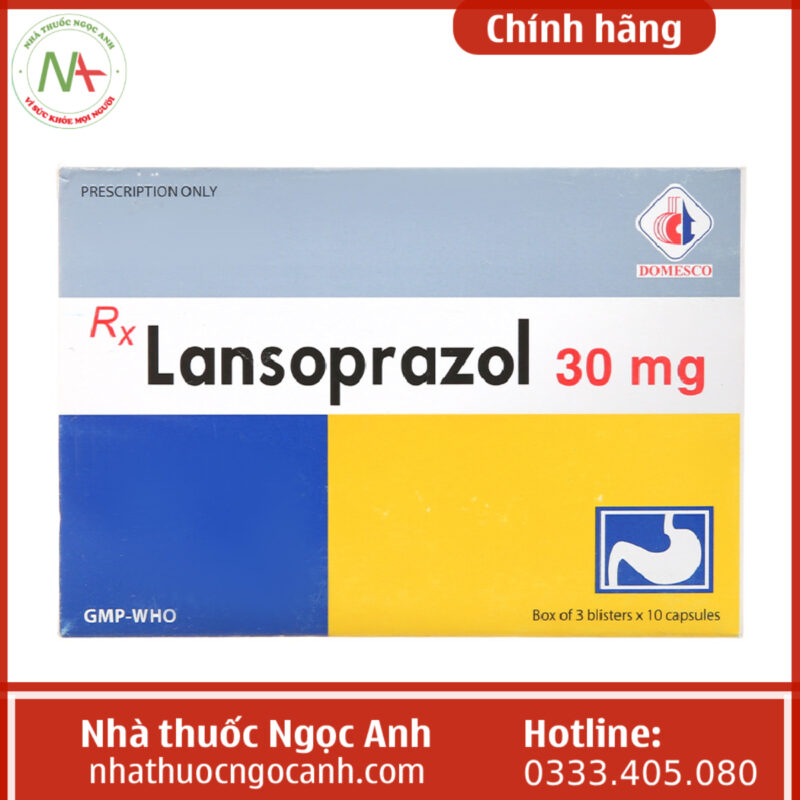 Thuốc Lansoprazol 30mg Domesco là thuốc gì, giá bao nhiêu, mua ở đâu?