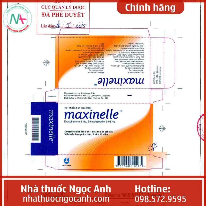 Thuốc tránh thai Maxinelle giá bao nhiêu, Mua ở đâu?