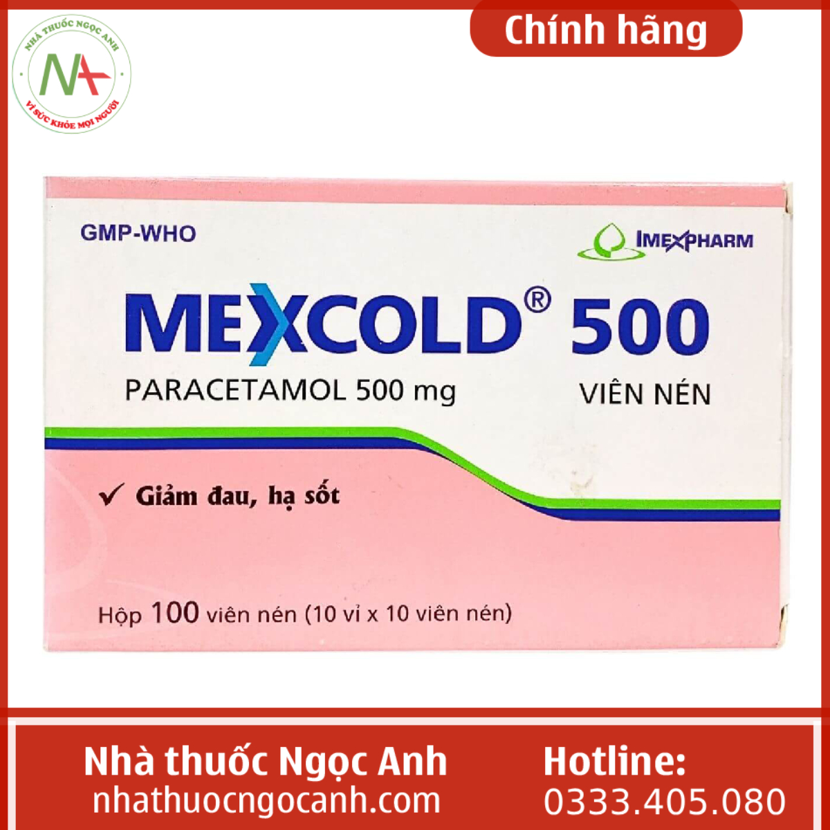 Thuốc Mexcold 500 là thuốc gì, giá bao nhiêu, mua ở đâu?