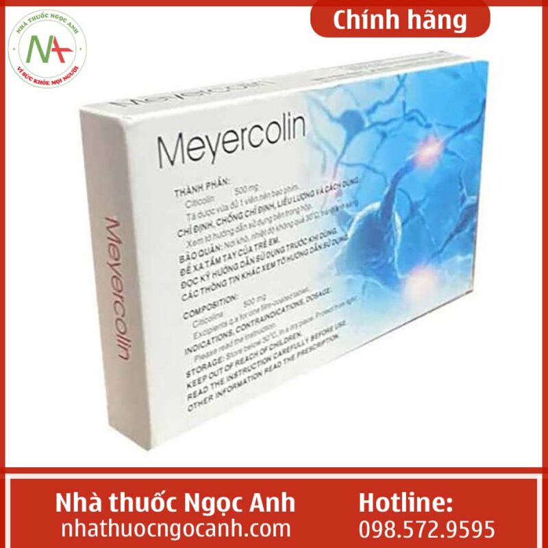 Thuốc Meyercolin 500mg là thuốc gì, có tác dụng gì, giá bao nhiêu, mua ...