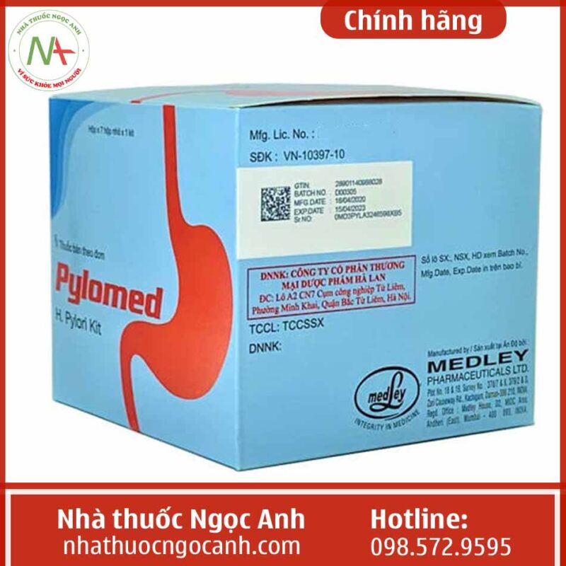 Thuốc Pylomed H.pylori Kit là thuốc gì, giá bao nhiêu, mua ở đâu?