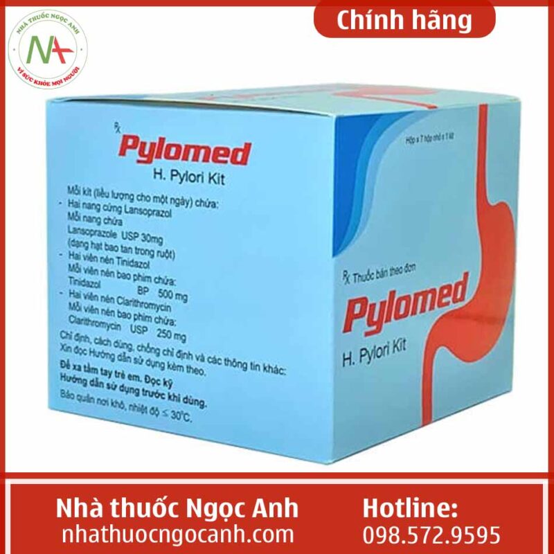 Thuốc Pylomed H.pylori Kit là thuốc gì, giá bao nhiêu, mua ở đâu?