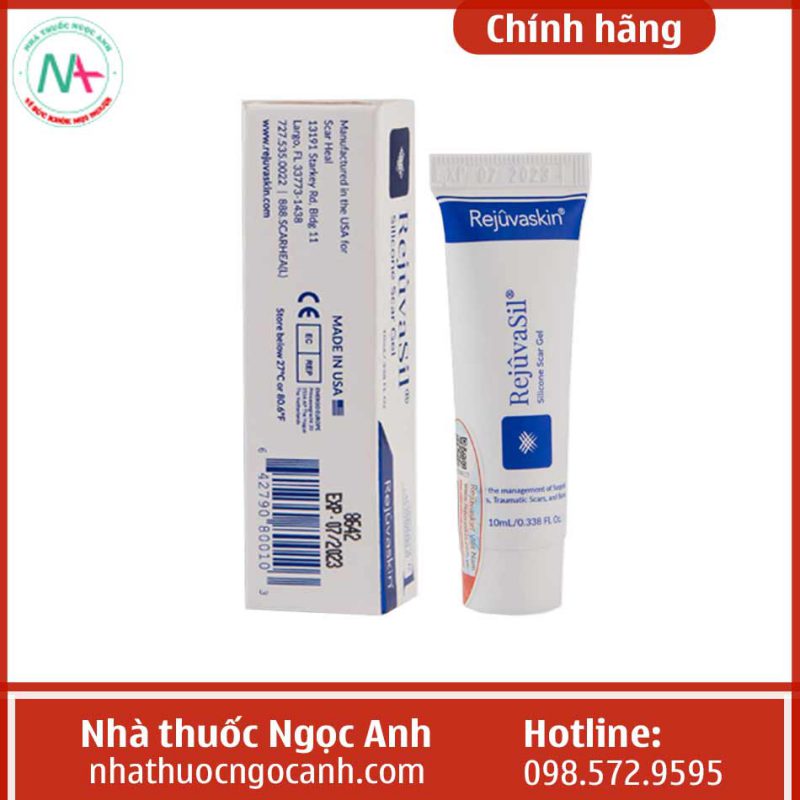 Kem trị sẹo Rejuvasil Silicone Scar Gel 10ml giá bao nhiêu, mua ở đâu