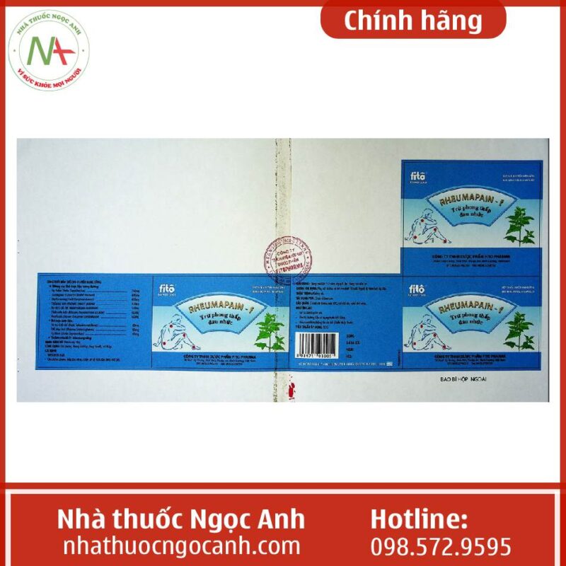 Thuốc Rheumapain-f là thuốc gì, tác dụng gì, mua ở đâu, giá bao nhiêu?