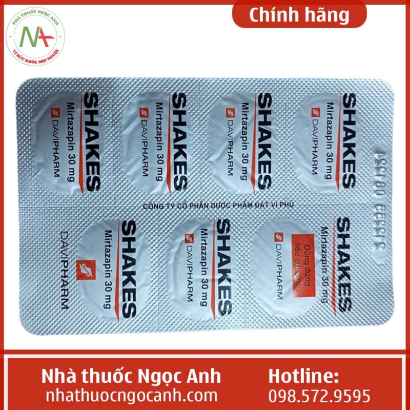 Thuốc Shakes 30mg là thuốc gì, có tác dụng gì, giá bao nhiêu, mua ở đâu?