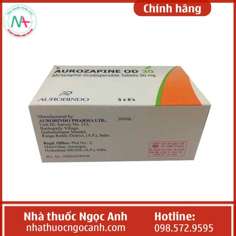 Thuốc Aurozapine OD 30 là thuốc gì, giá bao nhiêu, mua ở đâu?