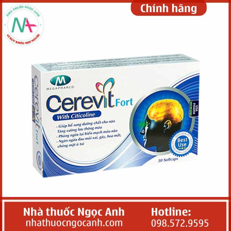 [CHÍNH HÃNG] Cerevit Fort là gì? Công dụng, cách dùng, giá bán?