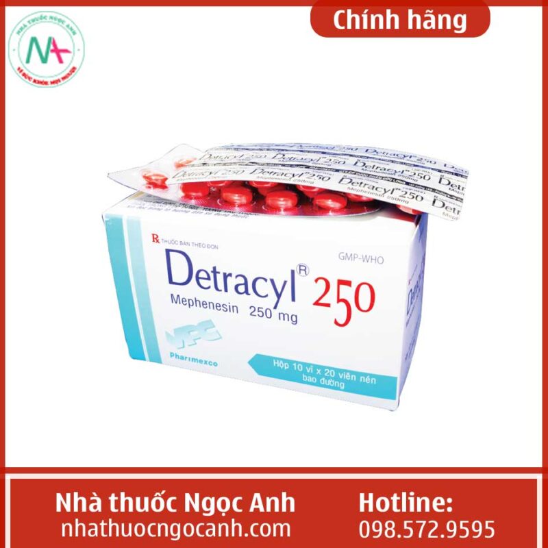 Thuốc Detracyl 250 mg có tác dụng gì, giá bao nhiêu, mua ở đâu?