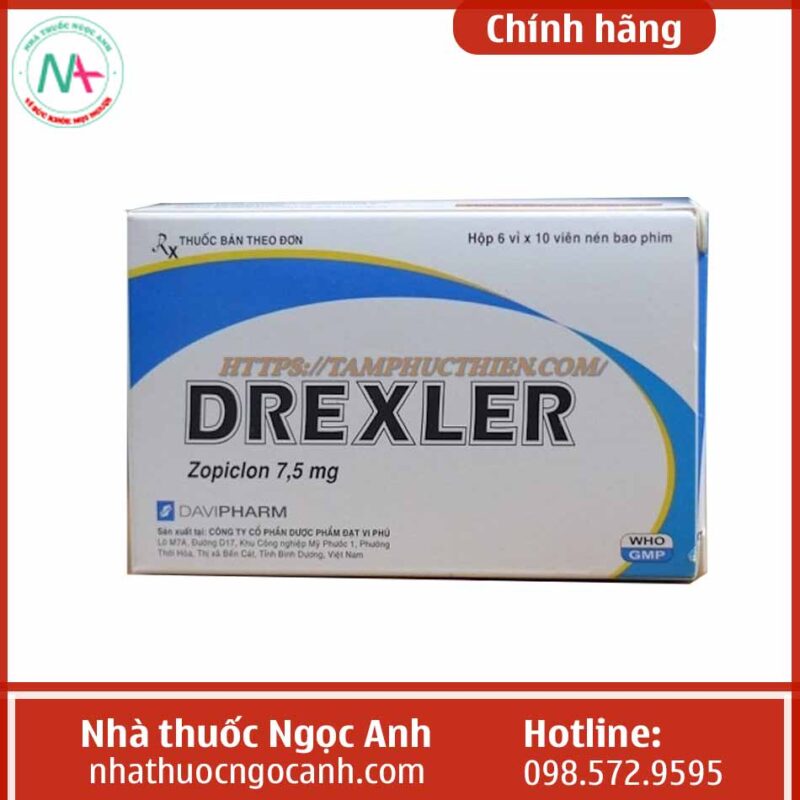 Thuốc Drexler 7.5mg là thuốc gì, có tác dụng gì, giá bao nhiêu, mua ở đâu