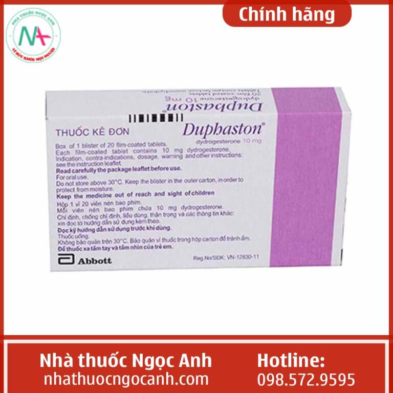 Duphaston 10mg là thuốc gì? Thành phần, Công dụng, giá bao nhiêu?