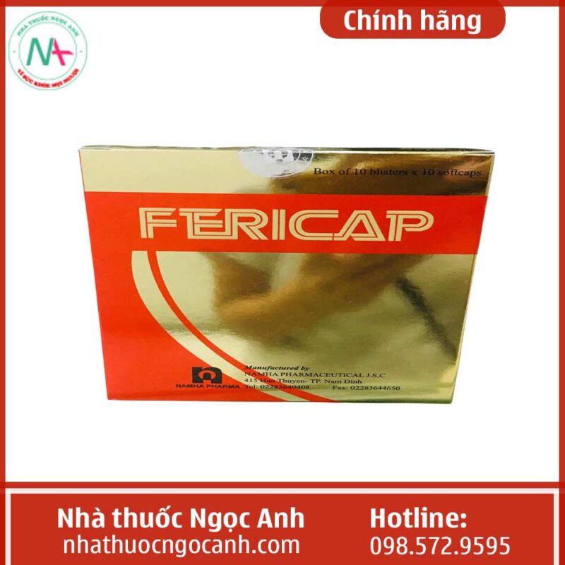 Thuốc Fericap là thuốc gì, có tác dụng gì, giá bao nhiêu, mua ở đâu