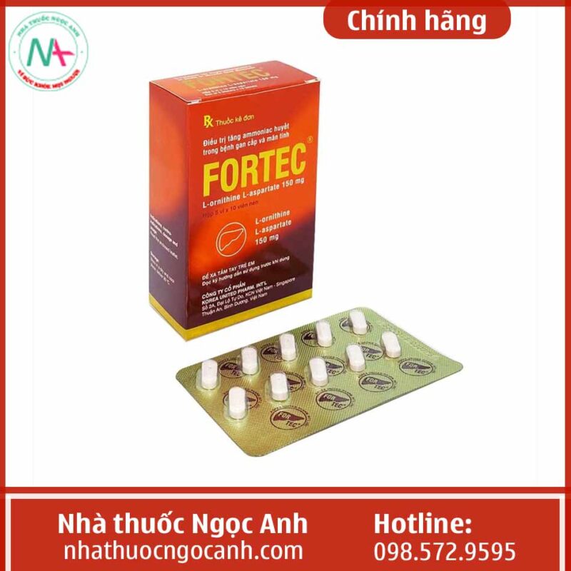 Thuốc Fortec 150mg là thuốc gì, công dụng, giá bao nhiêu, mua ở đâu