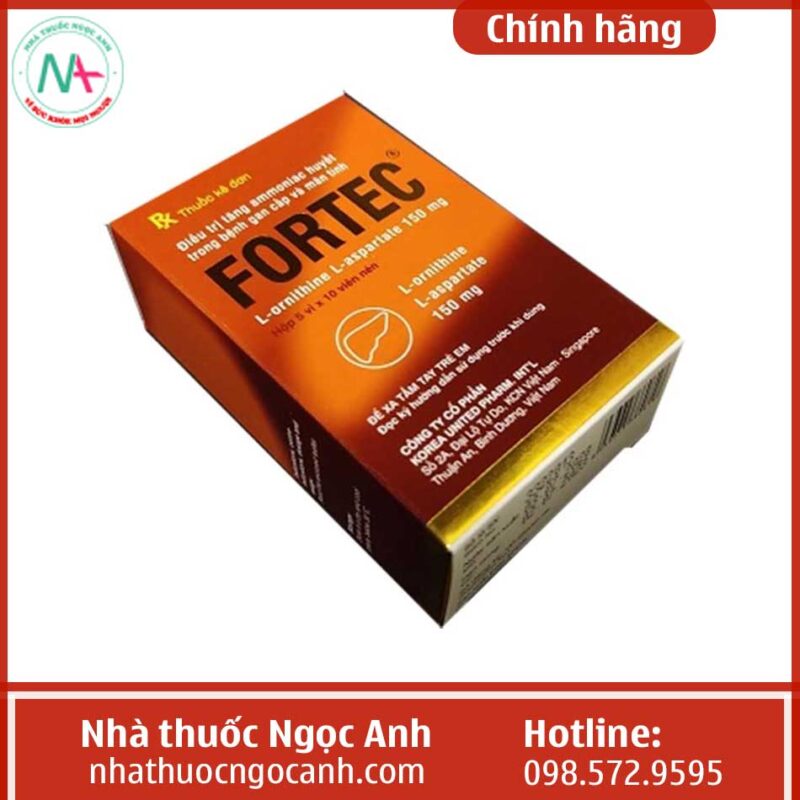 Thuốc Fortec 150mg là thuốc gì, công dụng, giá bao nhiêu, mua ở đâu
