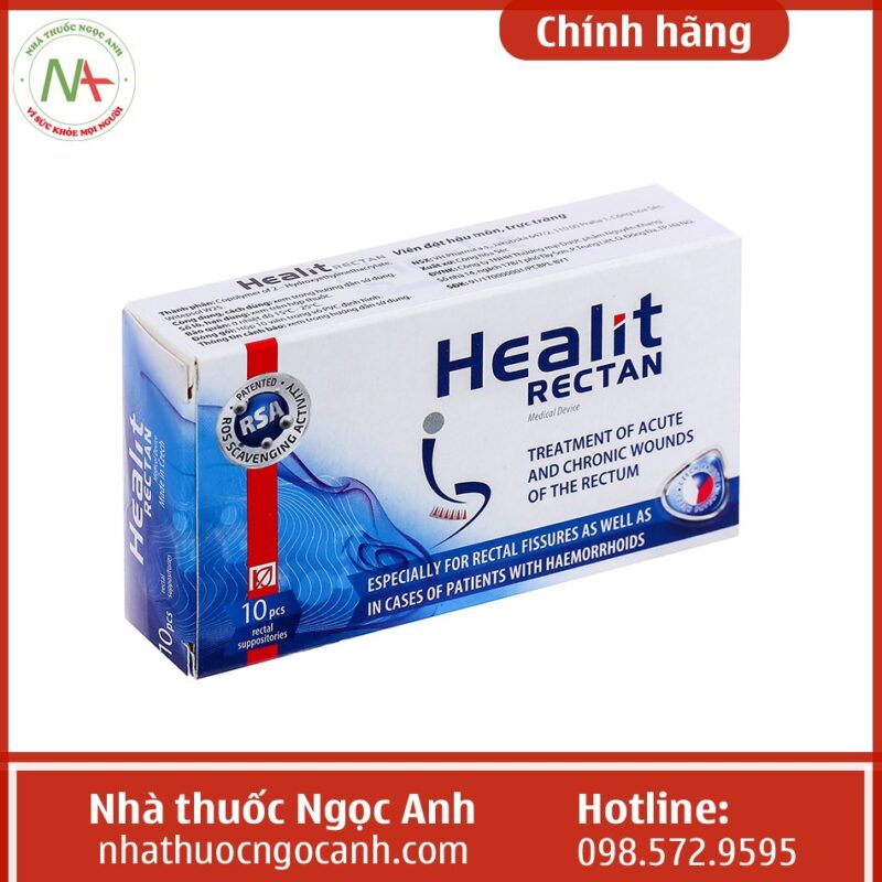 Thuốc đặt trĩ Healit Rectan có tốt không, giá bao nhiêu, mua ở đâu