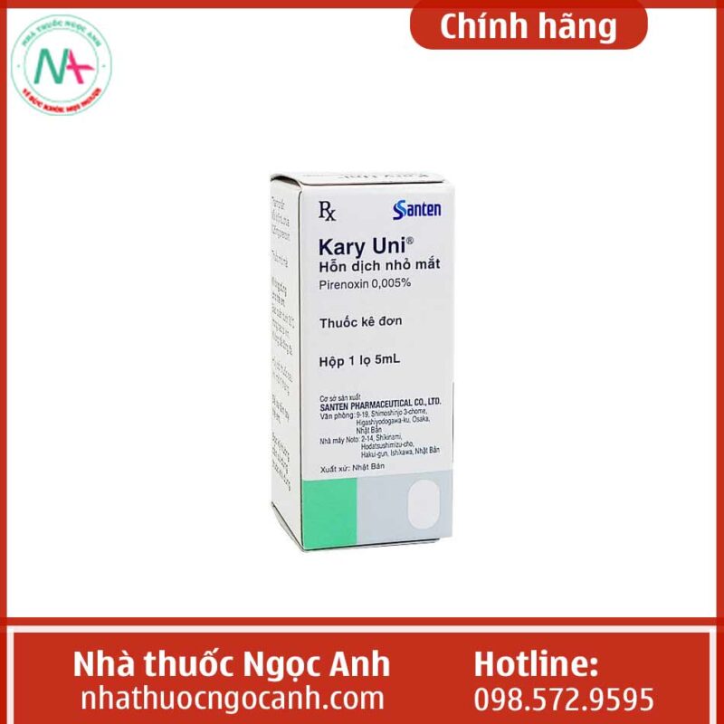 Thuốc nhỏ mắt Kary Uni 5ml có tác dụng gì, giá bao nhiêu, mua ở đâu
