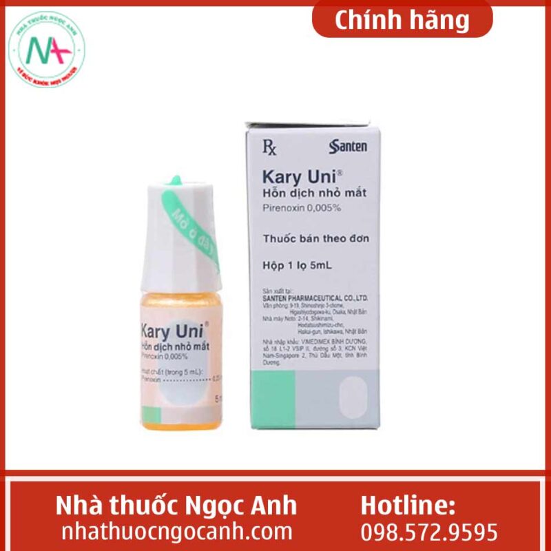 Thuốc nhỏ mắt Kary Uni 5ml có tác dụng gì, giá bao nhiêu, mua ở đâu
