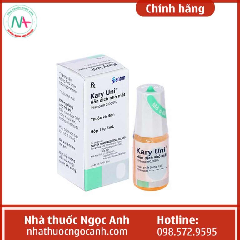Thuốc nhỏ mắt Kary Uni 5ml có tác dụng gì, giá bao nhiêu, mua ở đâu