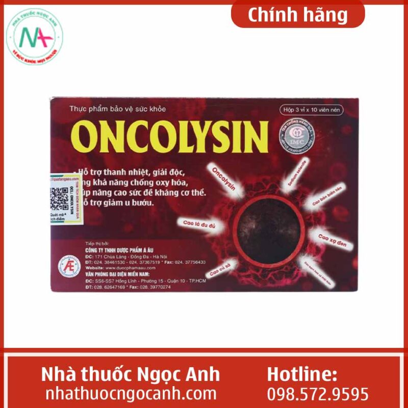 Thuốc Oncolysin là thuốc gì, có tác dụng gì, giá bao nhiêu, mua ở đâu