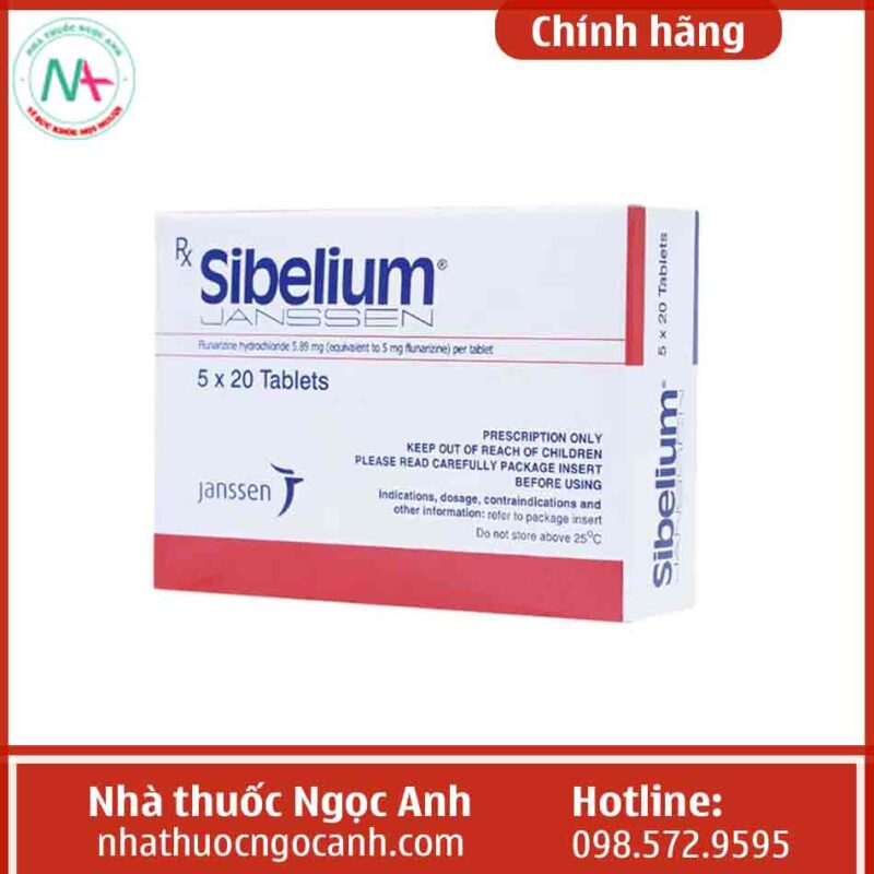 Thuốc Sibelium 5mg là thuốc gì, cách dùng, giá bao nhiêu, mua ở đâu