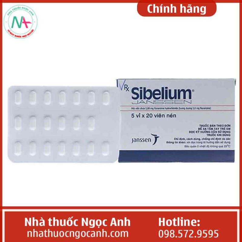 Thuốc Sibelium 5mg là thuốc gì, cách dùng, giá bao nhiêu, mua ở đâu