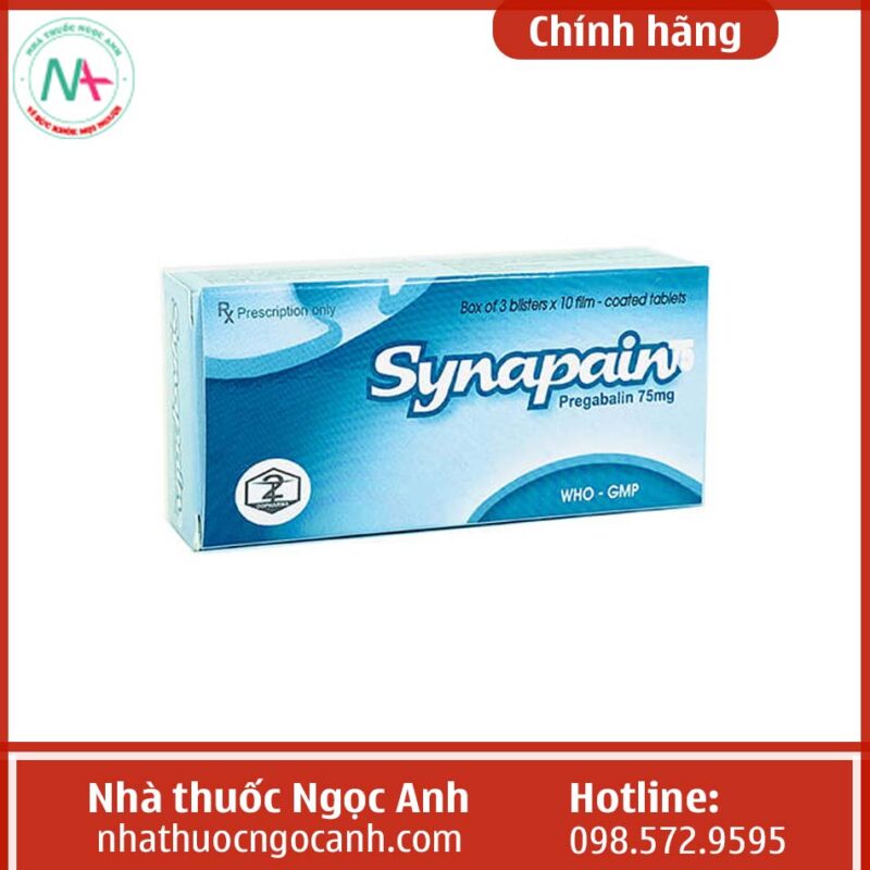 [CHÍNH HÃNG] Thuốc Synapain 75mg là thuốc gì? giá bao nhiêu?