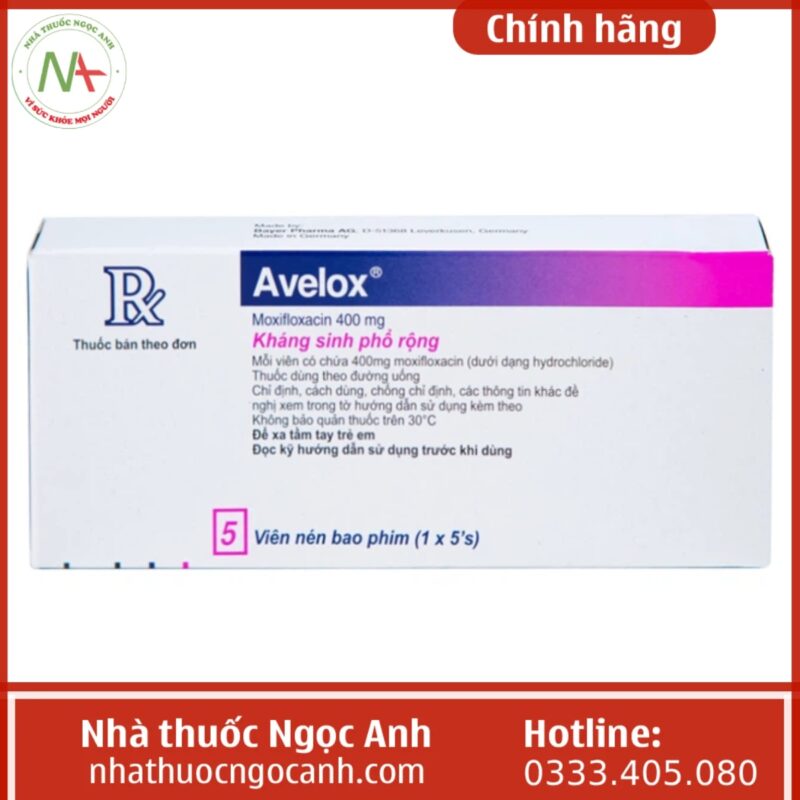 Thuốc Avelox 400mg là thuốc gì, tác dụng gì, giá bao nhiêu, mua ở đâu