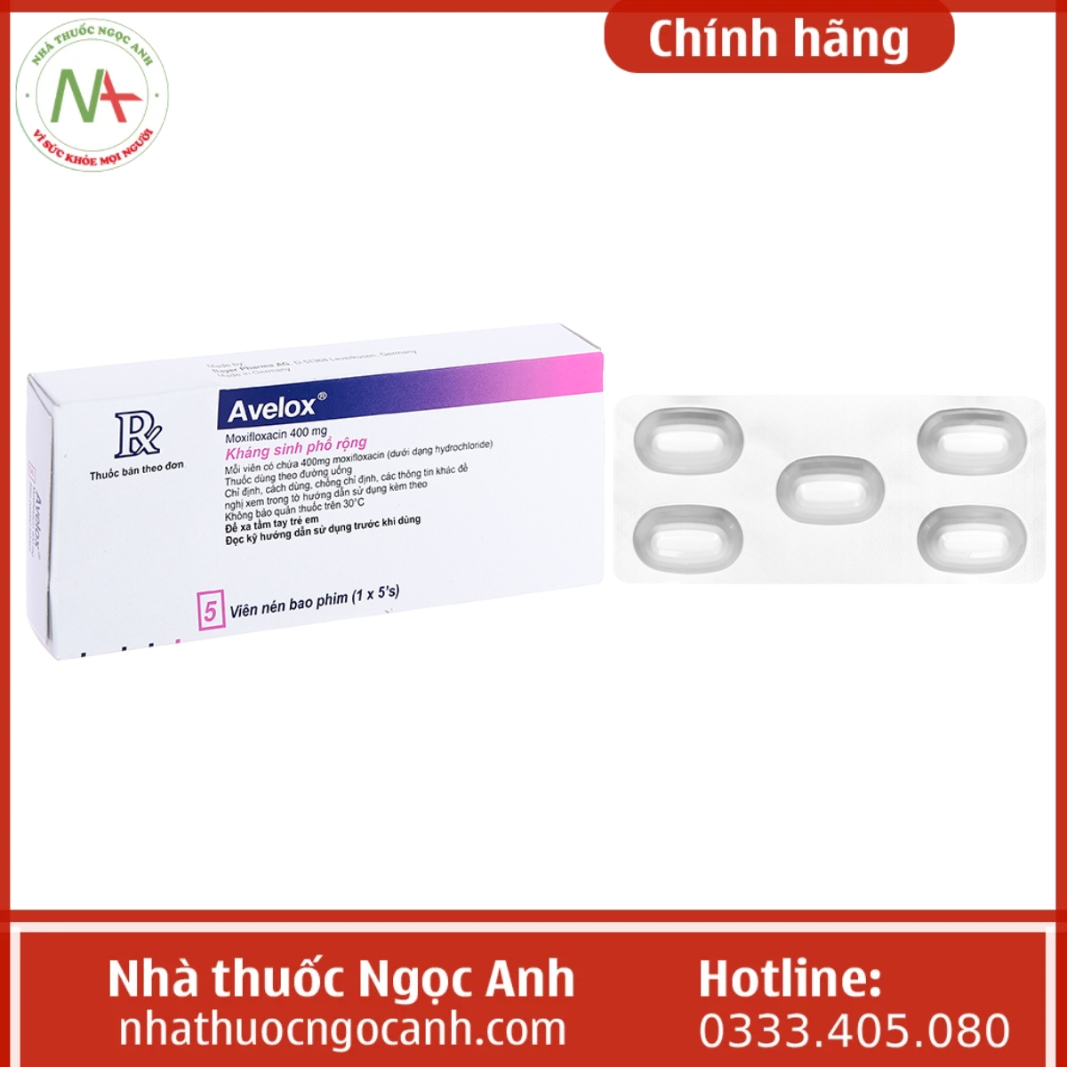 Thuốc Avelox 400mg là thuốc gì, tác dụng gì, giá bao nhiêu, mua ở đâu
