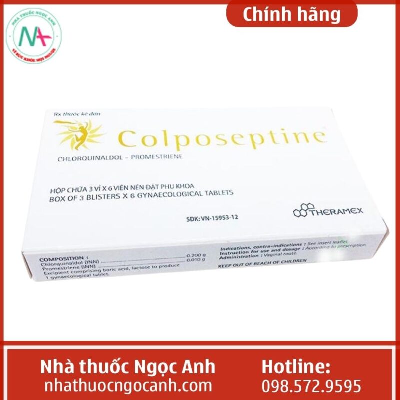 Thuốc đặt viêm lộ tuyến Colposeptin giá bao nhiêu, mua ở đâu?