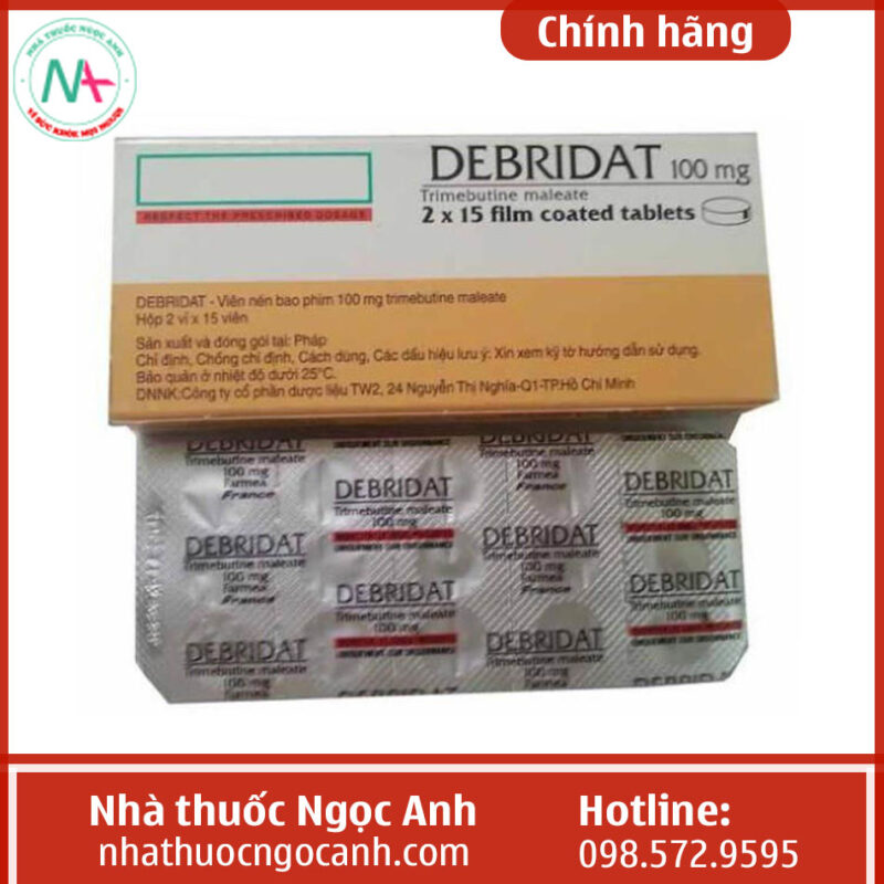 [CHÍNH HÃNG] Debridat 100mg: Công dụng, Liều dùng, Giá bán