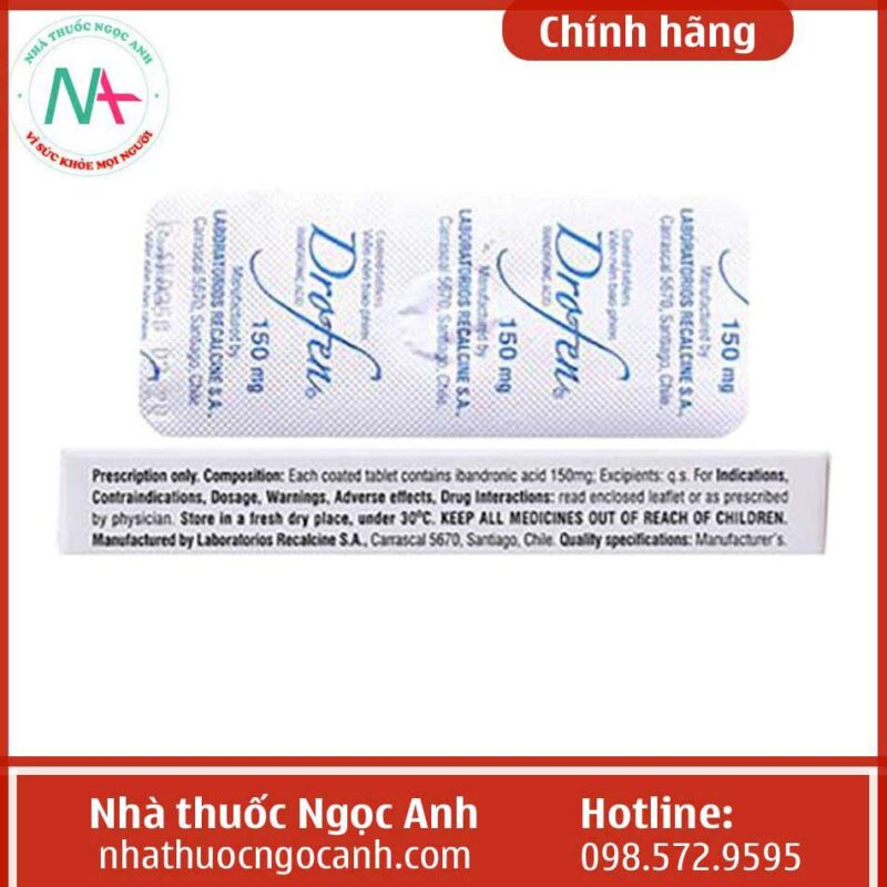 Thuốc Drofen 150 mg là thuốc gì, có tác dụng gì, giá bao nhiêu, mua ở đâu
