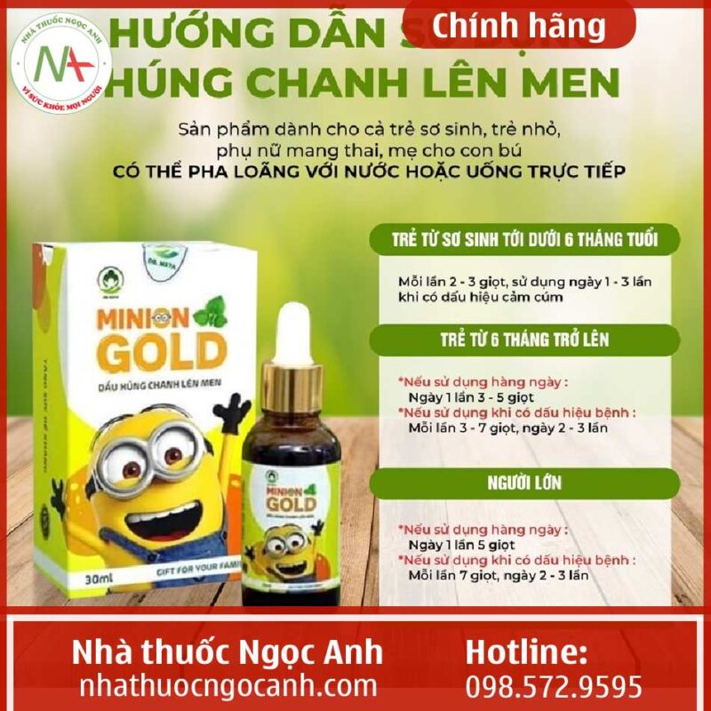 Tinh dầu húng chanh Minion Gold có tốt không, giá bao nhiêu, mua ở đâu