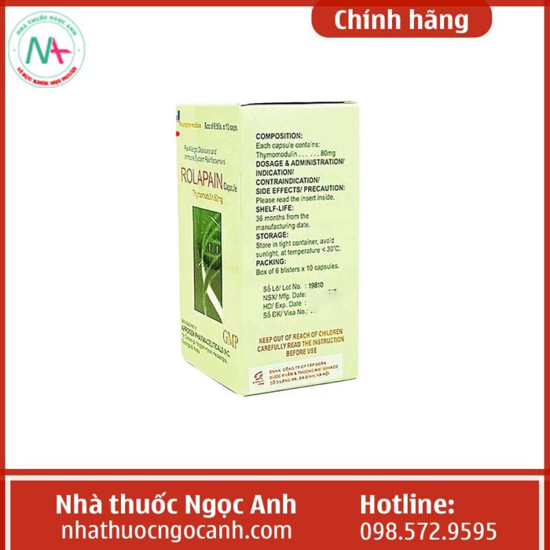 [CHÍNH HÃNG]Thuốc Rolapain tăng cường sức đề kháng cho cơ thể