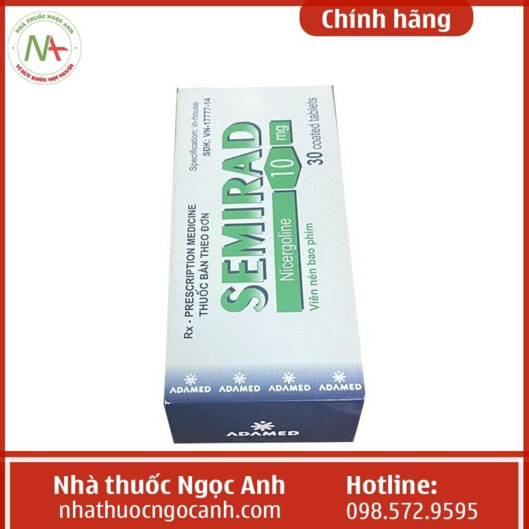 Thuốc Semirad Nicergoline 10mg là thuốc gì, giá bao nhiêu, mua ở đâu
