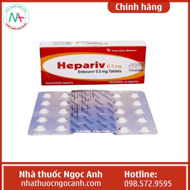 Thuốc Hepariv 0.5mg là thuốc gì, tác dụng gì, giá bao nhiêu, mua ở đâu?