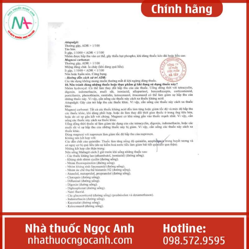 [CHÍNH HÃNG] Thuốc Maltagit là gì? Giá bao nhiêu? Mua ở đâu?