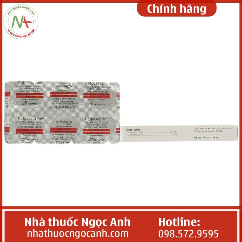 Thuốc đặt viêm lộ tuyến Colposeptin giá bao nhiêu, mua ở đâu?