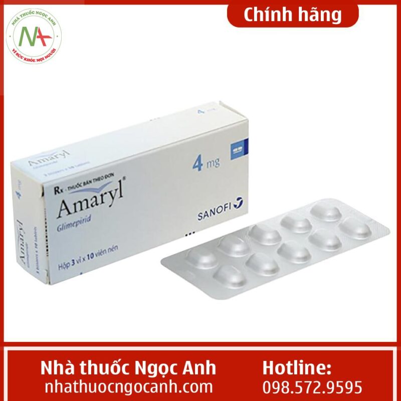 Thuốc Amaryl 4mg là thuốc gì, có tác dụng gì, giá bao nhiêu, mua ở đâu