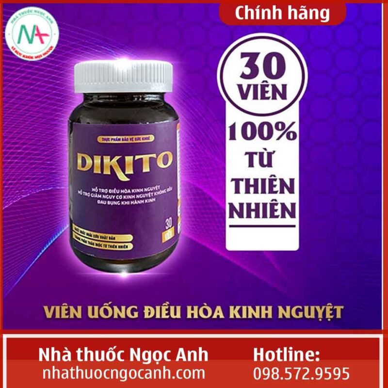 Viên uống Dikito là thuốc gì, có tác dụng gì, giá bao nhiêu, mua ở đâu