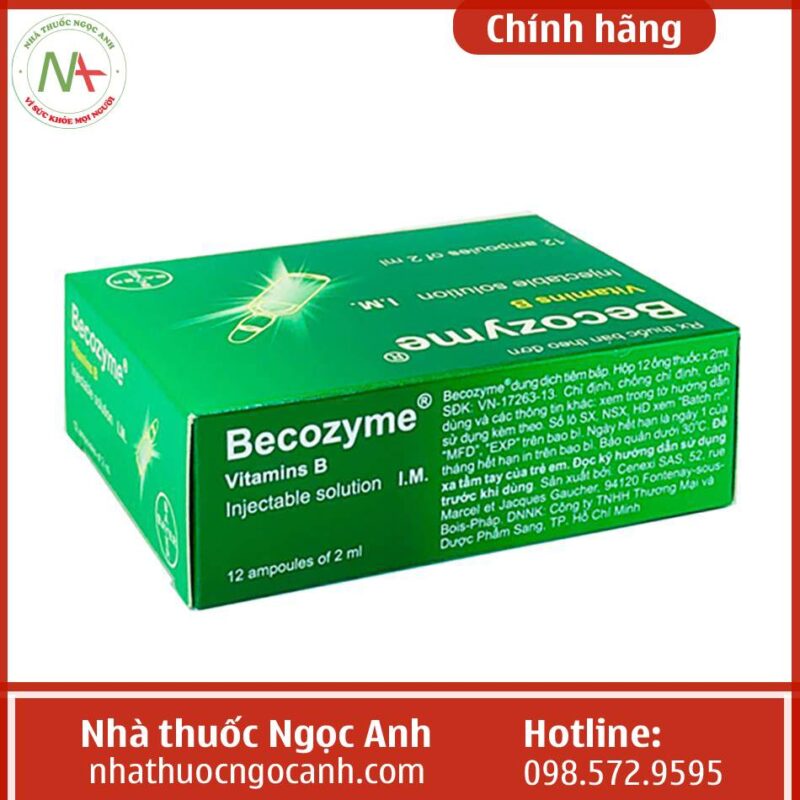 Thuốc Becozyme Inj 2ml giá bao nhiêu, mua ở đâu, có tác dụng gì?
