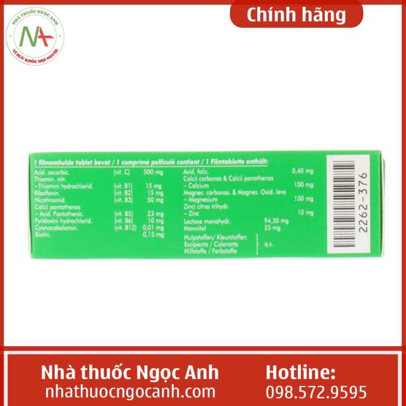 Thuốc Becozyme Inj 2ml giá bao nhiêu, mua ở đâu, có tác dụng gì?