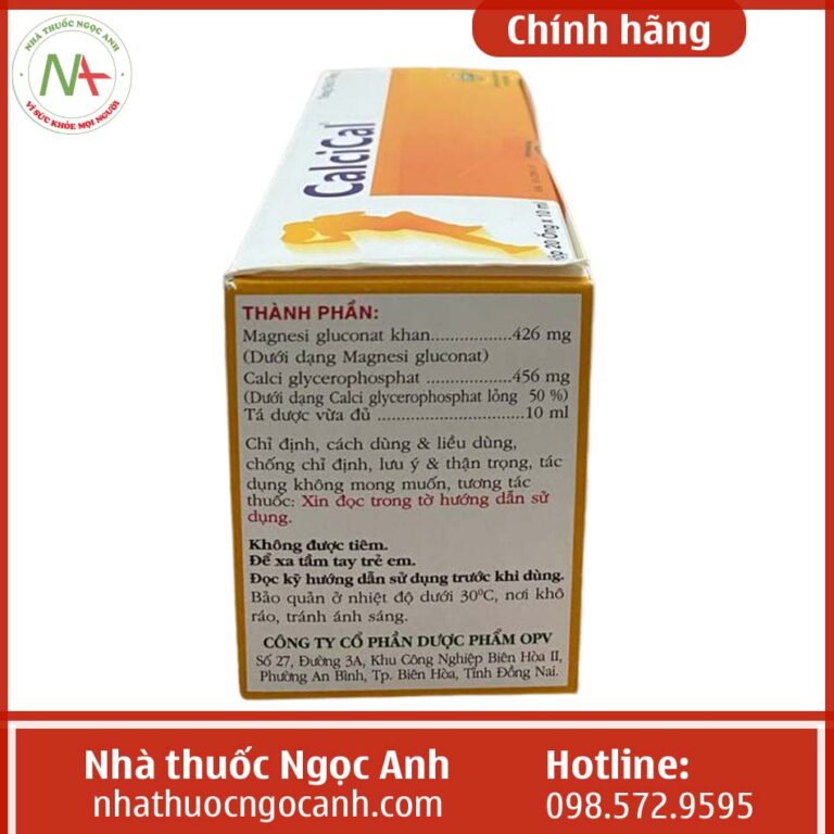 Thuốc Calcical ống 10ml là thuốc gì, tác dụng gì, giá bao nhiêu, mua ở đâu?