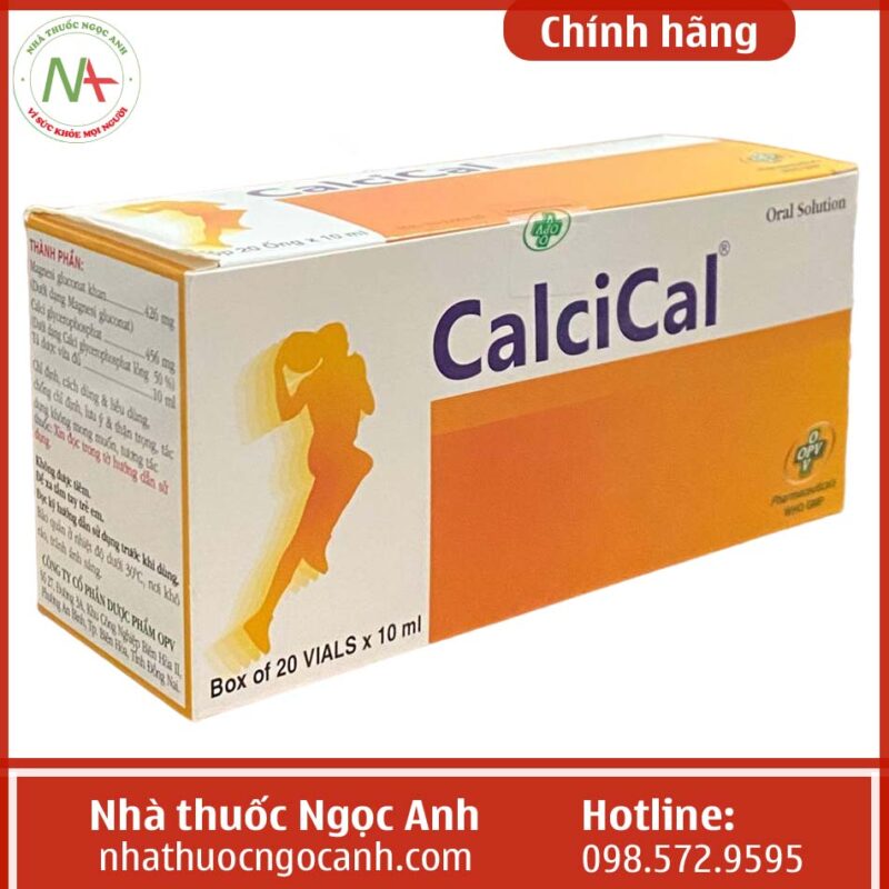 Thuốc Calcical ống 10ml là thuốc gì, tác dụng gì, giá bao nhiêu, mua ở đâu?
