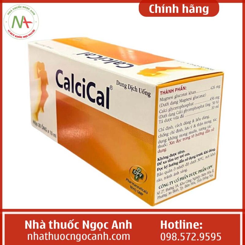 Thuốc Calcical ống 10ml là thuốc gì, tác dụng gì, giá bao nhiêu, mua ở đâu?