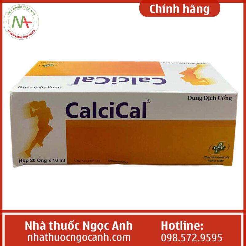 Thuốc Calcical ống 10ml là thuốc gì, tác dụng gì, giá bao nhiêu, mua ở đâu?