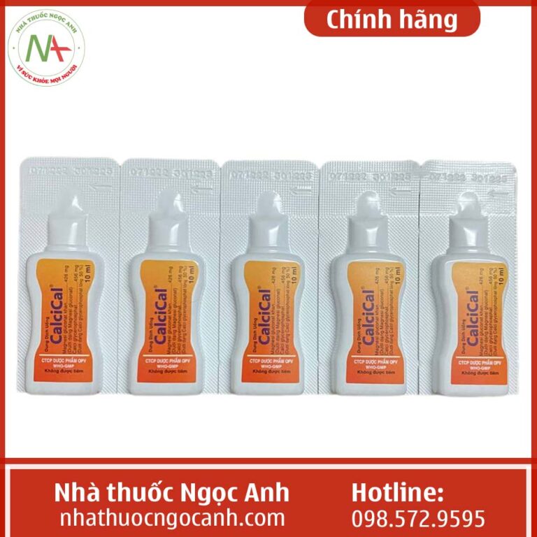 Thuốc Calcical ống 10ml là thuốc gì, tác dụng gì, giá bao nhiêu, mua ở đâu?