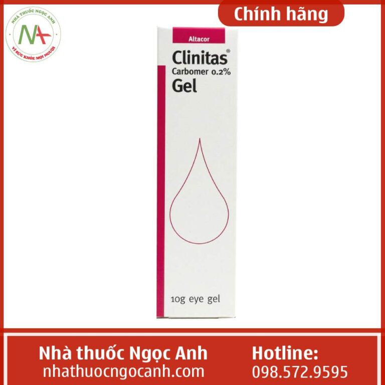 Thuốc tra mắt Clinitas gel 0.2% có tốt không, giá bao nhiêu, mua ở đâu