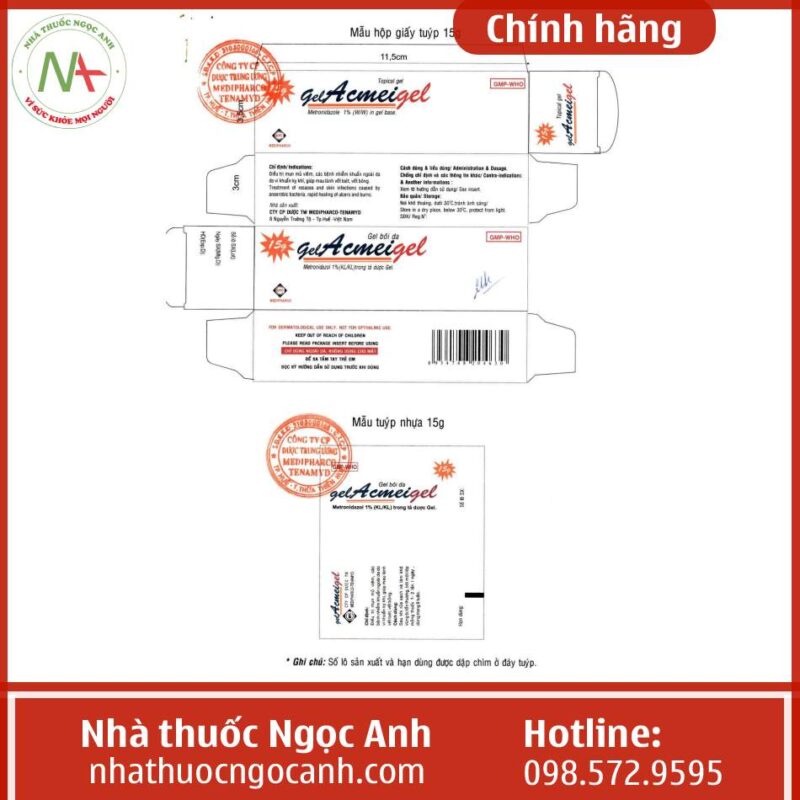 Thuốc Gelacmeigel 15g có tác dụng gì, giá bao nhiêu, mua ở đâu?