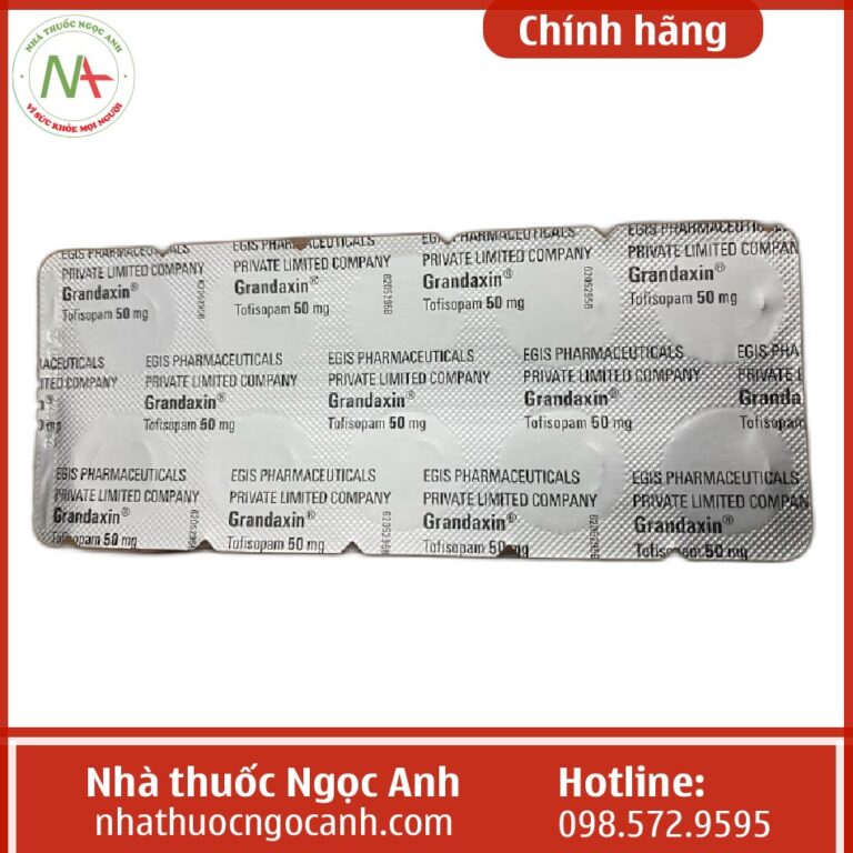 Thuốc Grandaxin 50mg có tác dụng gì, giá bao nhiêu, mua ở đâu?